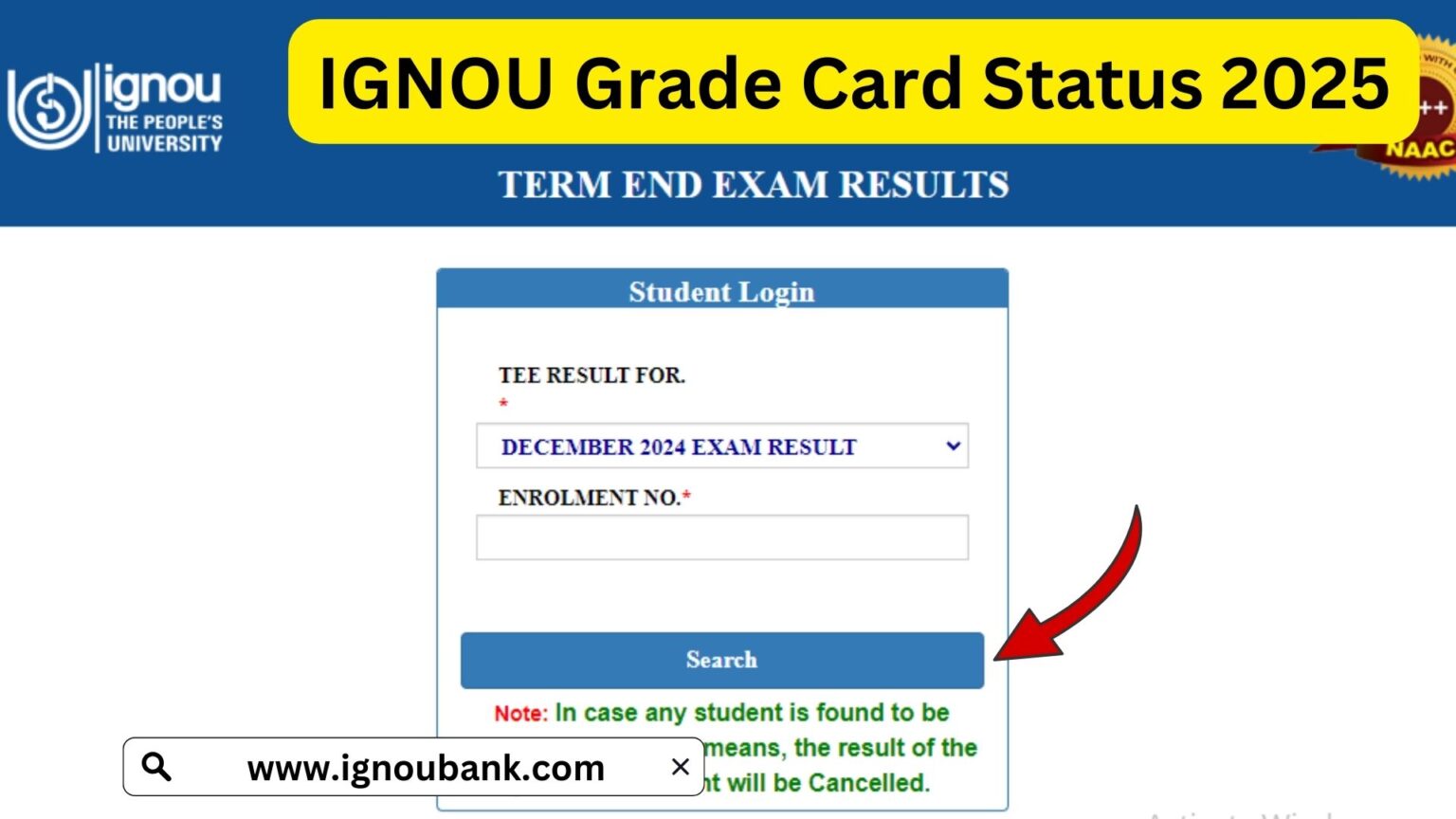 IGNOU Grade Card Status 2025: How to Check and Understand Your Score