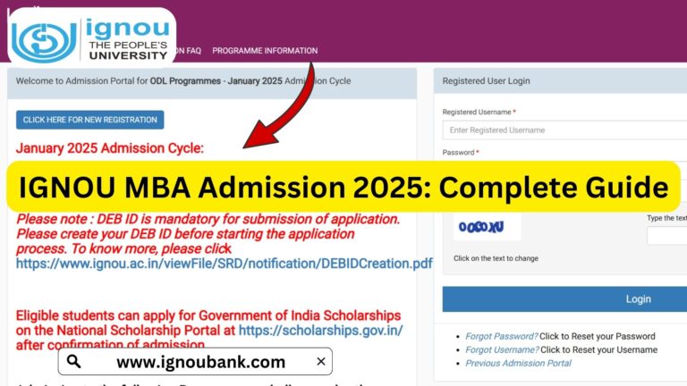 IGNOU Admission Portal 2025: Your Complete Guide