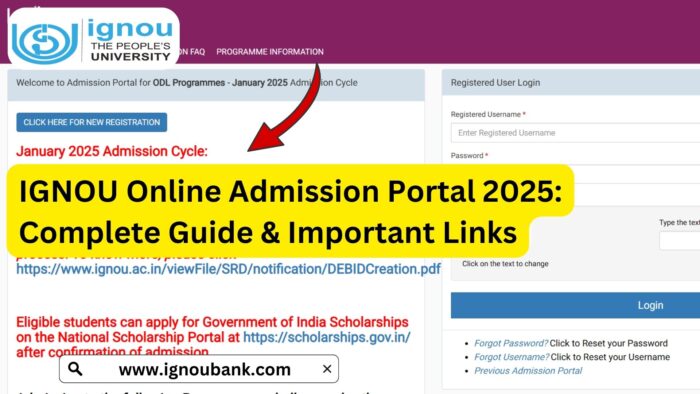 IGNOU Login with Enrollment Number 2025 – Step-by-Step Guide