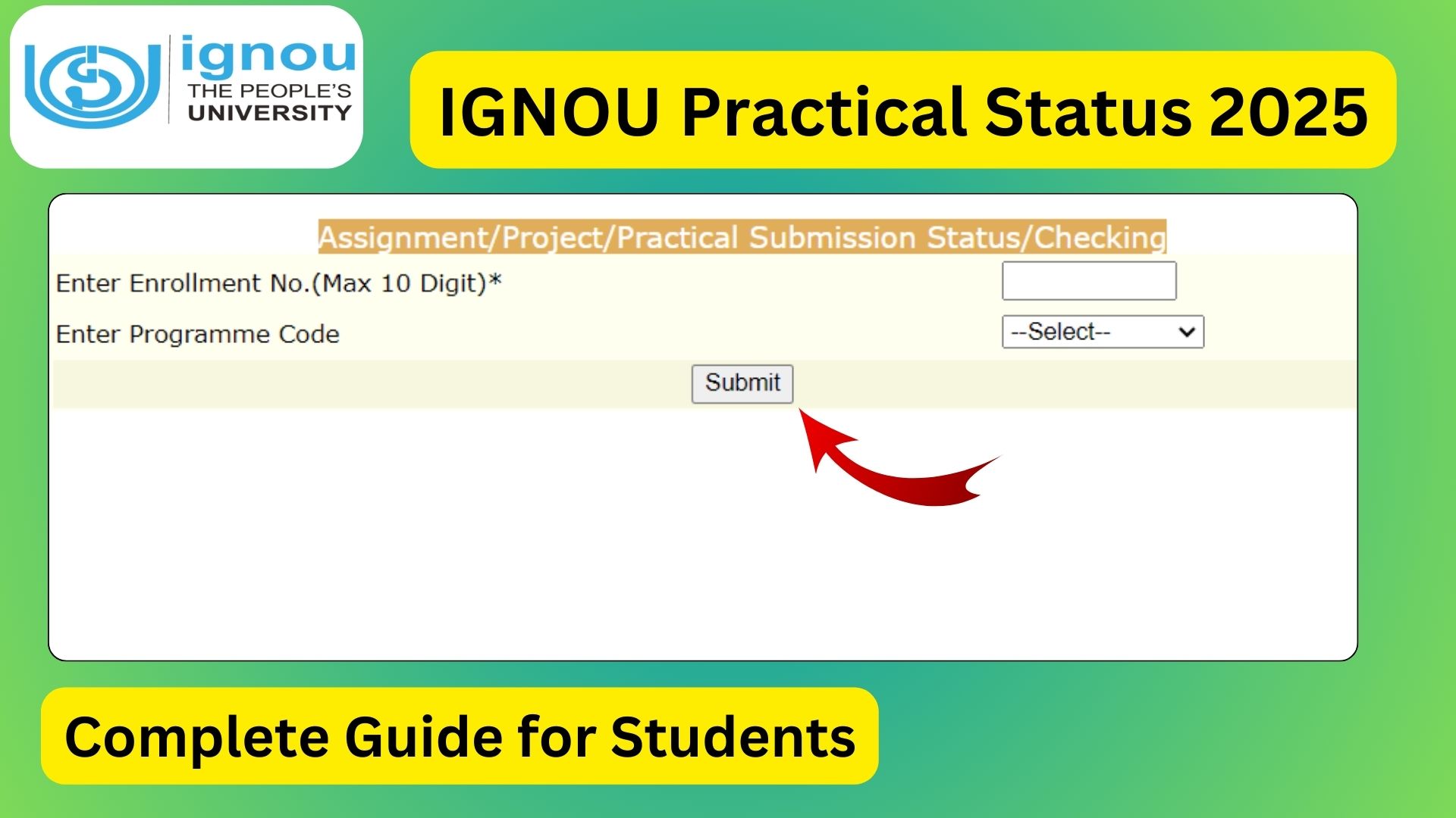 IGNOU Practical Status 2025: Complete Guide for Students