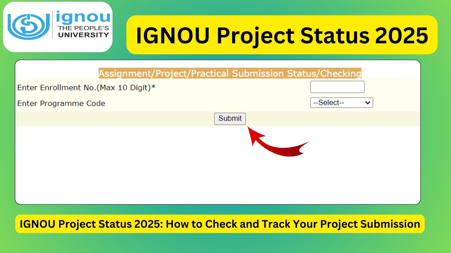 IGNOU Assignment Status 2024: Check Marks & Percentage Online IGNOU Assignment Status 2024: Check Marks & Percentage Online