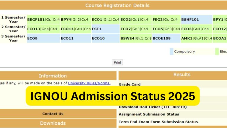 IGNOU ID Card Download with, without Enrollment No. 2025