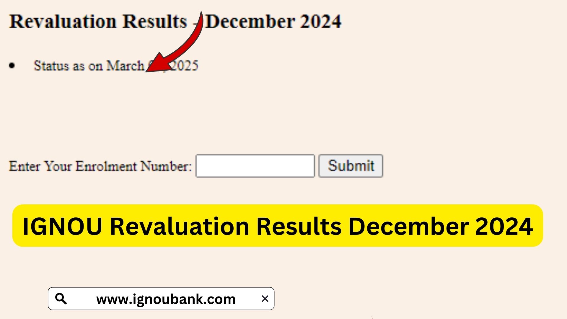 IGNOU Revaluation Results December 2024: Check Your Updated Scores