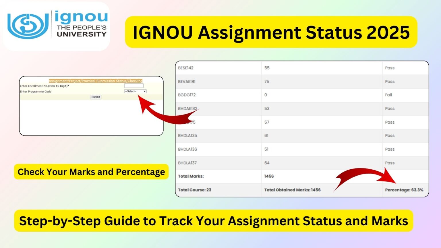 IGNOU Assignment Marks Check 2025 – Step-by-Step Guide to Track Your ...