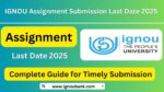 IGNOU Assignment Front Page PDF for 2025