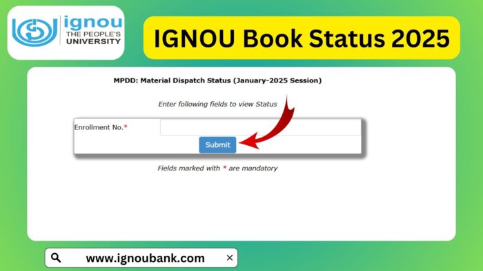 IGNOU Books Status 2025 – How to Check Study Material Dispatch Status ...