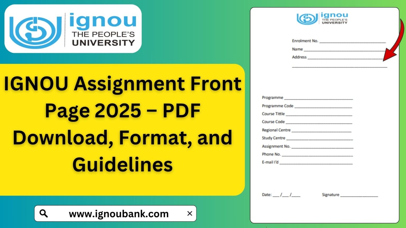 IGNOU Assignment 2025 July Session: Download Questions & Answers