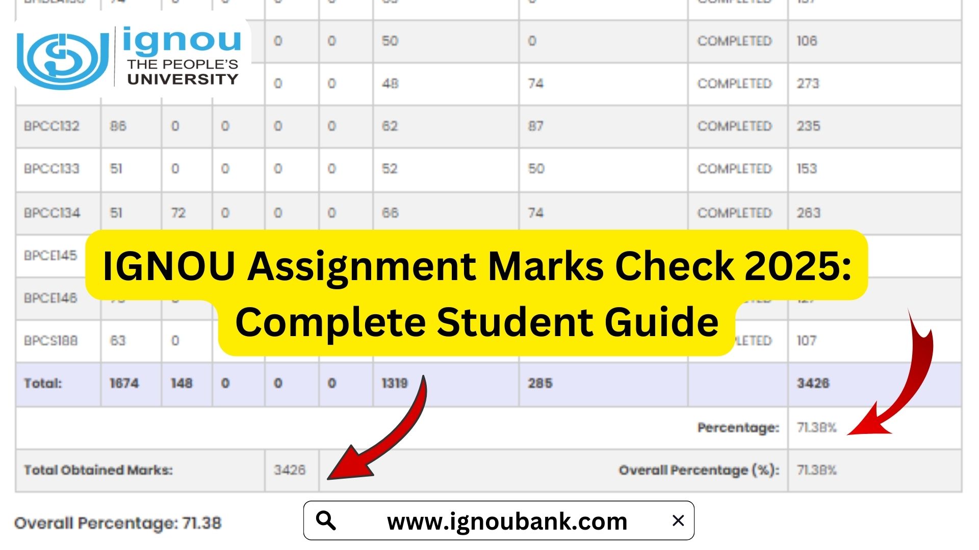 IGNOU Assignment Marks Check 2025: Complete Student Guide