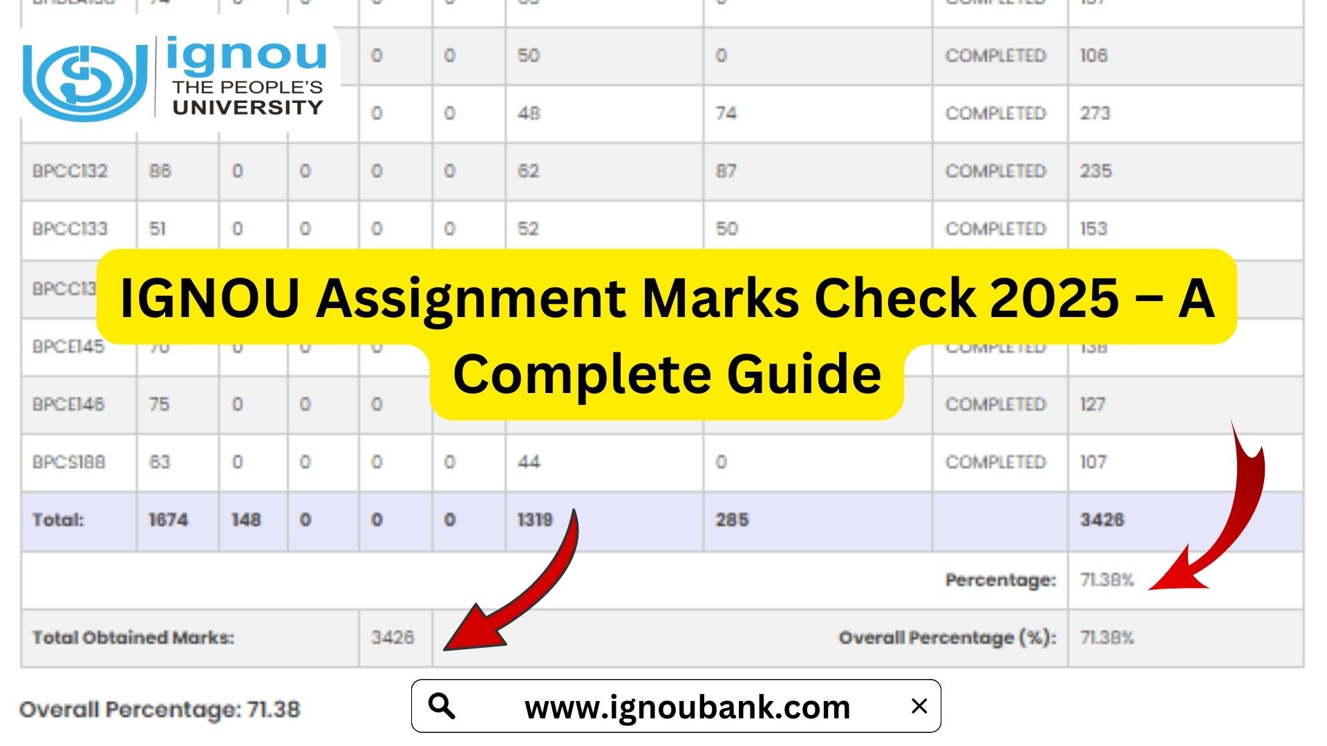 IGNOU Assignment Marks Check 2025 – A Complete Guide