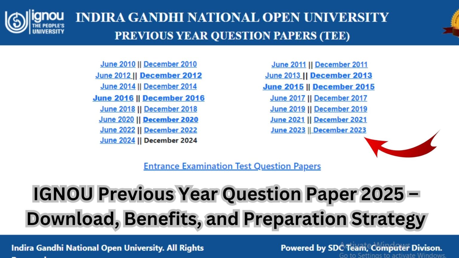 IGNOU Admission Portal 2025 for ODL and Online Programs: Your Gateway ...