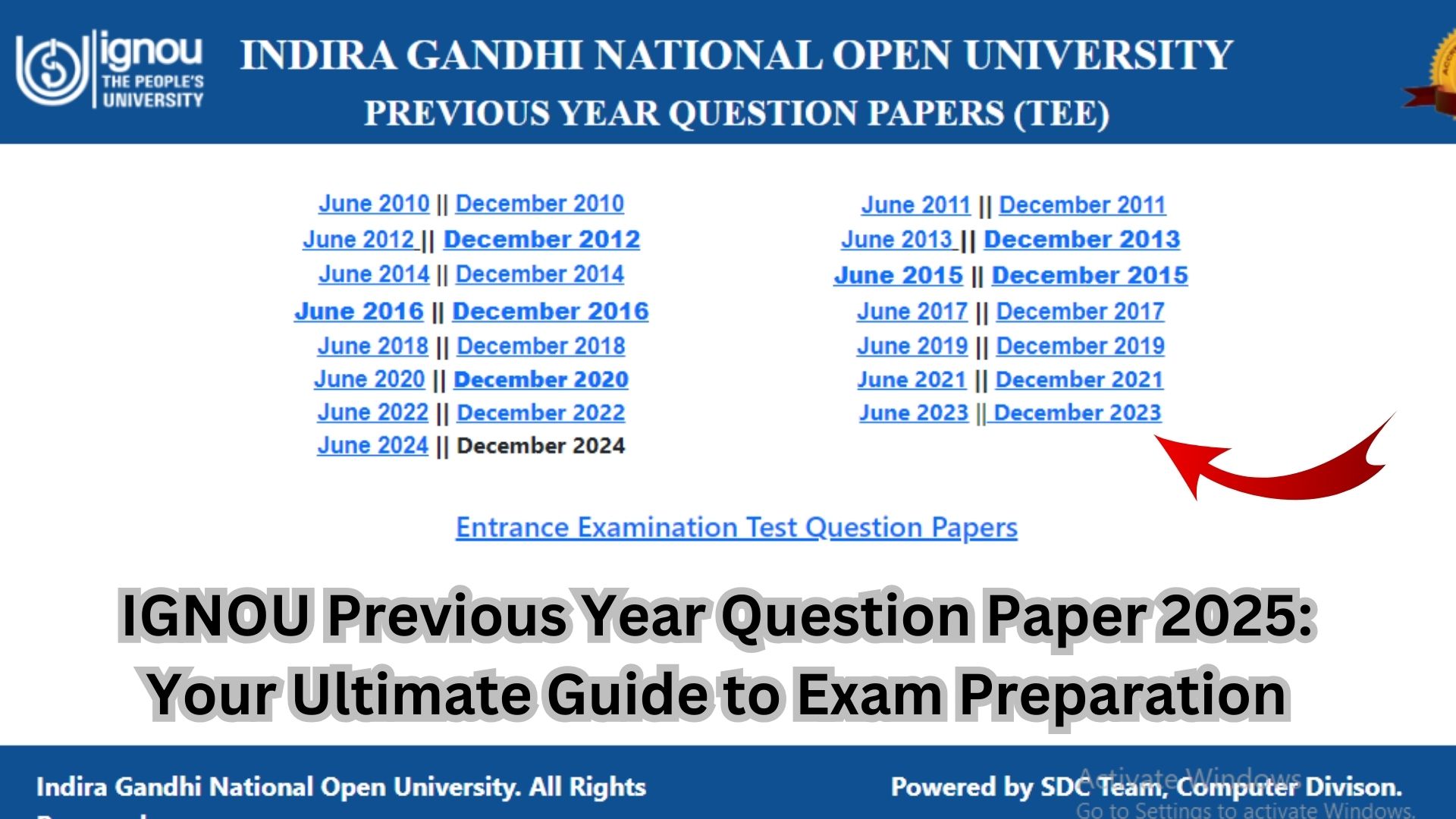 IGNOU Previous Year Question Paper 2025: Your Ultimate Guide to Exam Preparation