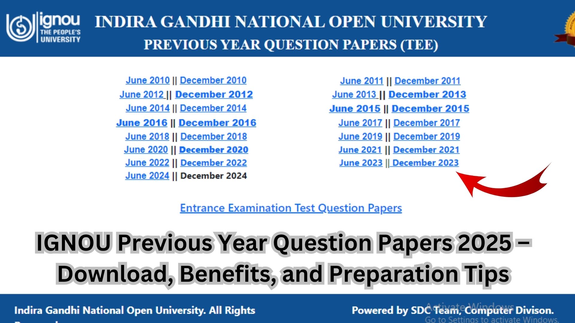 IGNOU Previous Year Question Papers 2025 – Download, Benefits, and ...