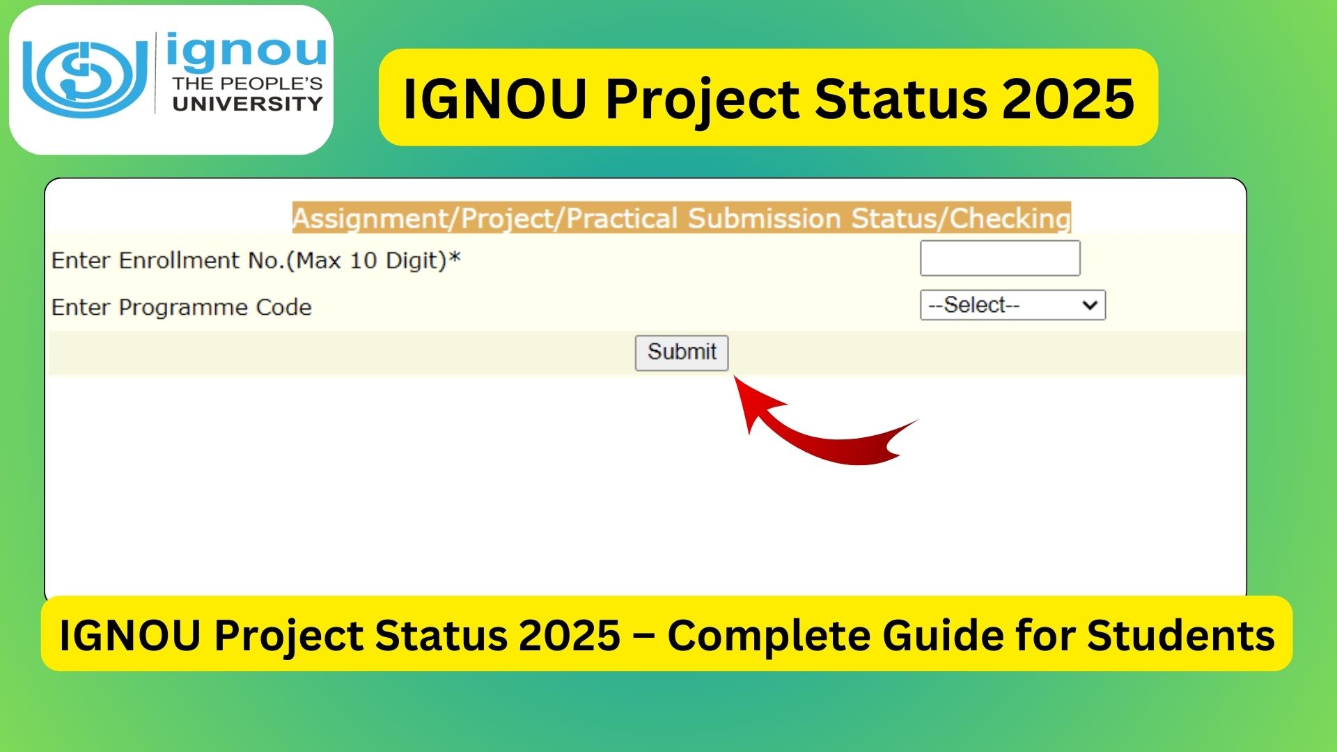 IGNOU Examination Form June 2025: Complete Guide
