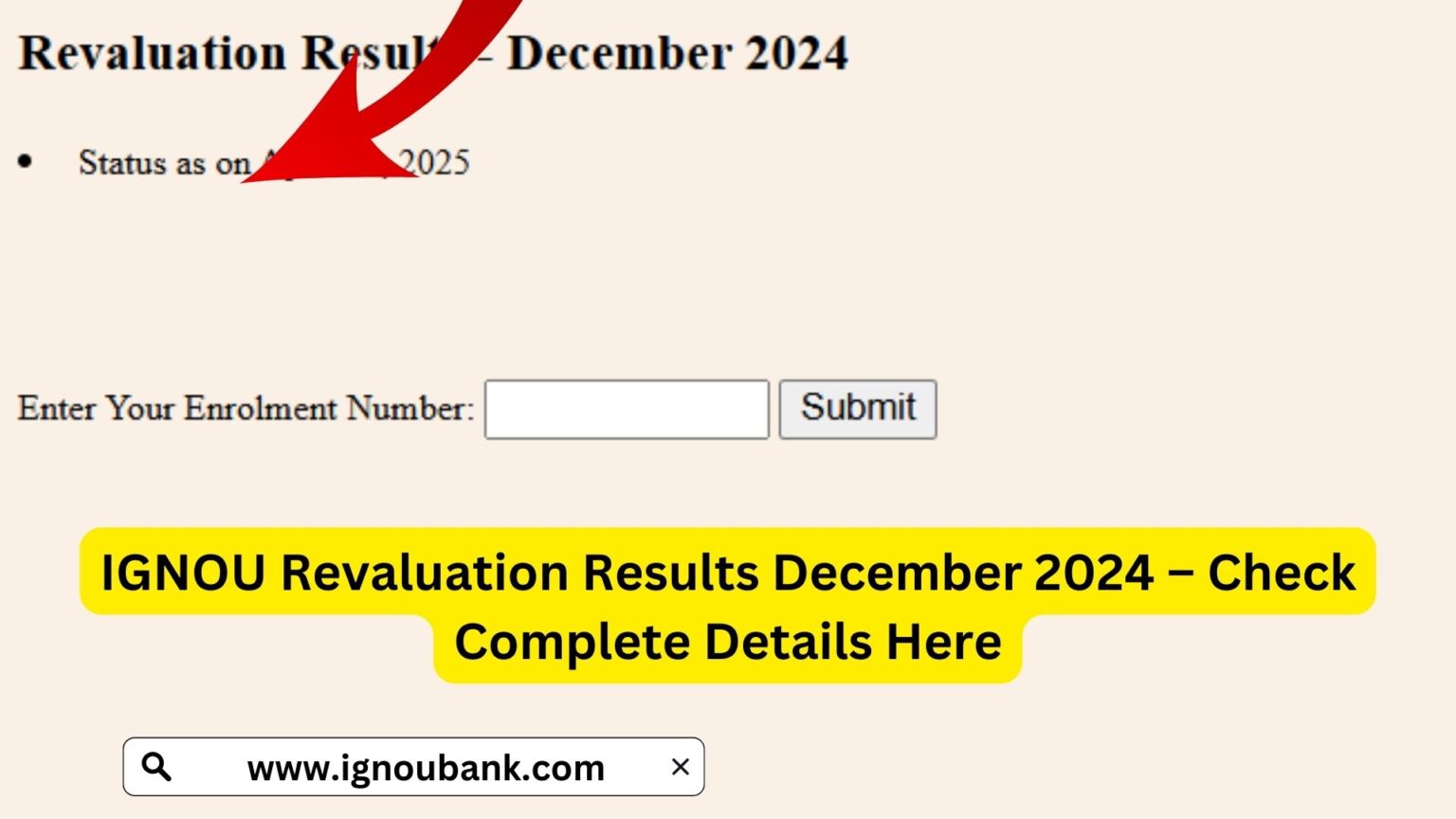 IGNOU Revaluation Results December 2024 – Check Complete Details Here