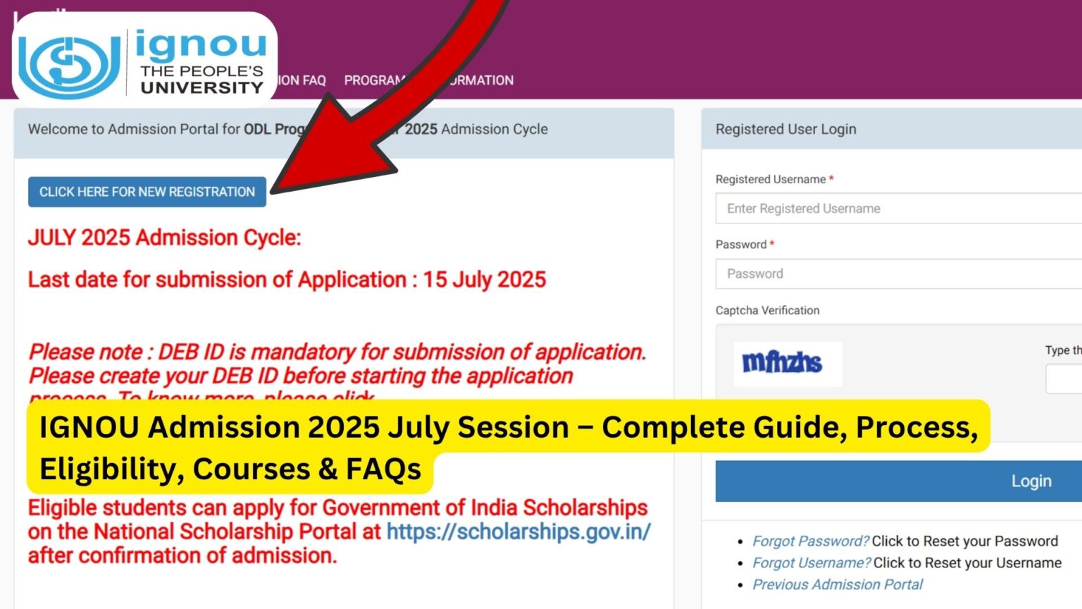 IGNOU BA Admission 2025 – Complete Guide to Apply Online