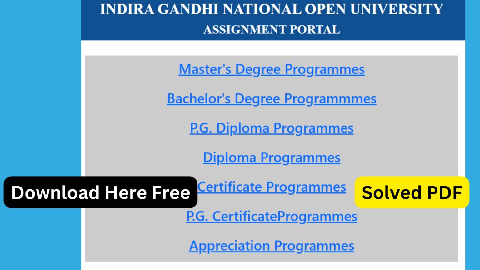 IGNOU Assignment 2025 July Session: Complete Guide for Submission ...