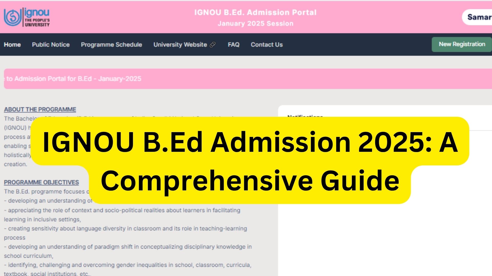 IGNOU B.Ed Admission 2025: A Comprehensive Guide