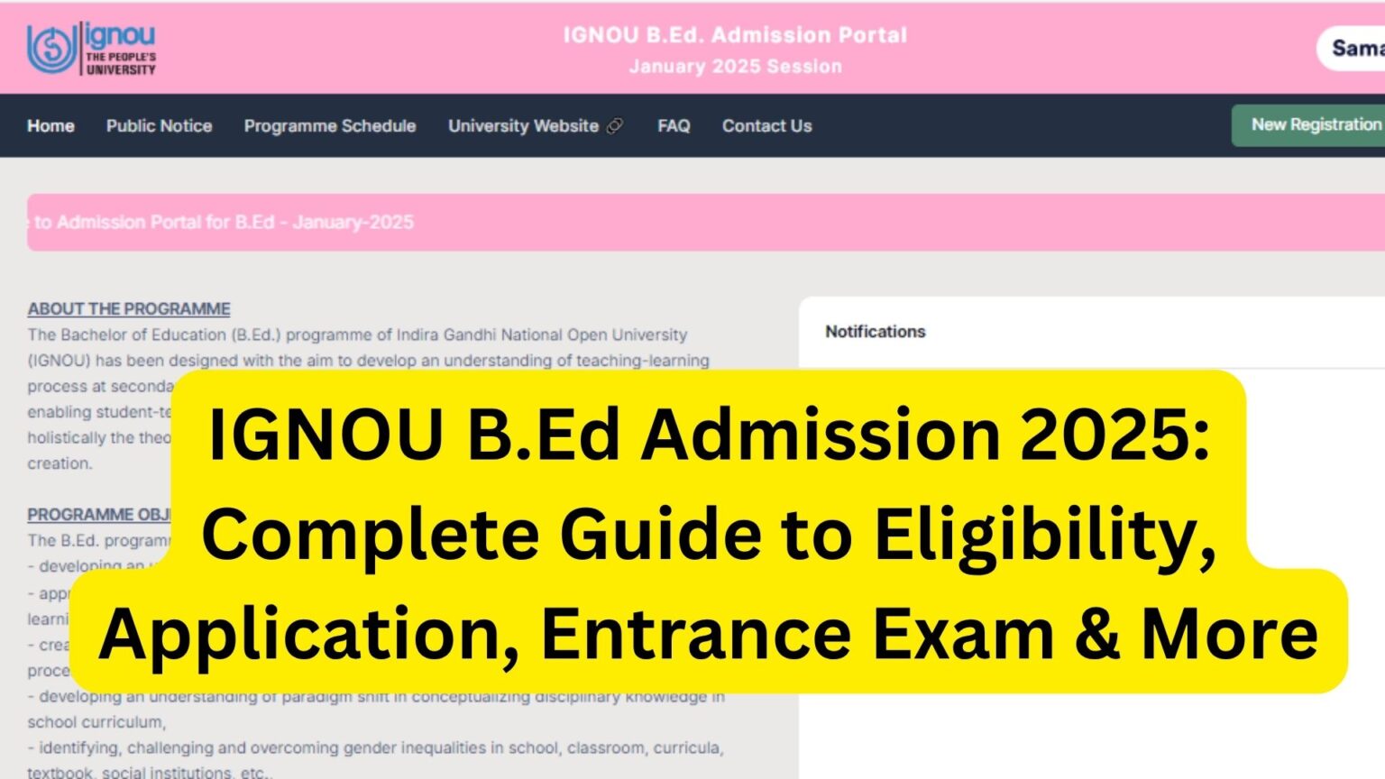 IGNOU B.Ed Admission 2025: Complete Guide to Eligibility, Application, Entrance Exam & More