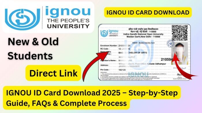 IGNOU Hall Ticket 2025 – Direct Download Link, Guidelines, and Full Process