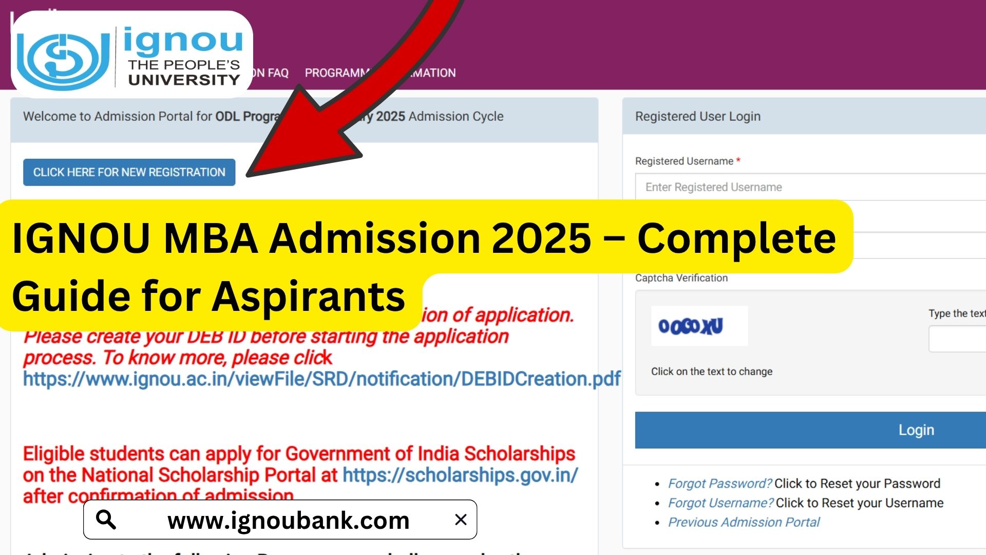 IGNOU MBA Admission 2025 – Complete Guide for Aspirants