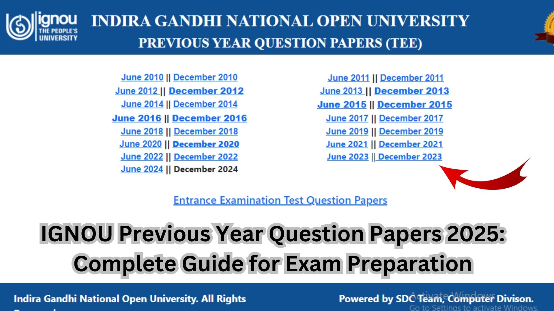 IGNOU Previous Year Question Papers 2025: Complete Guide for Exam Preparation