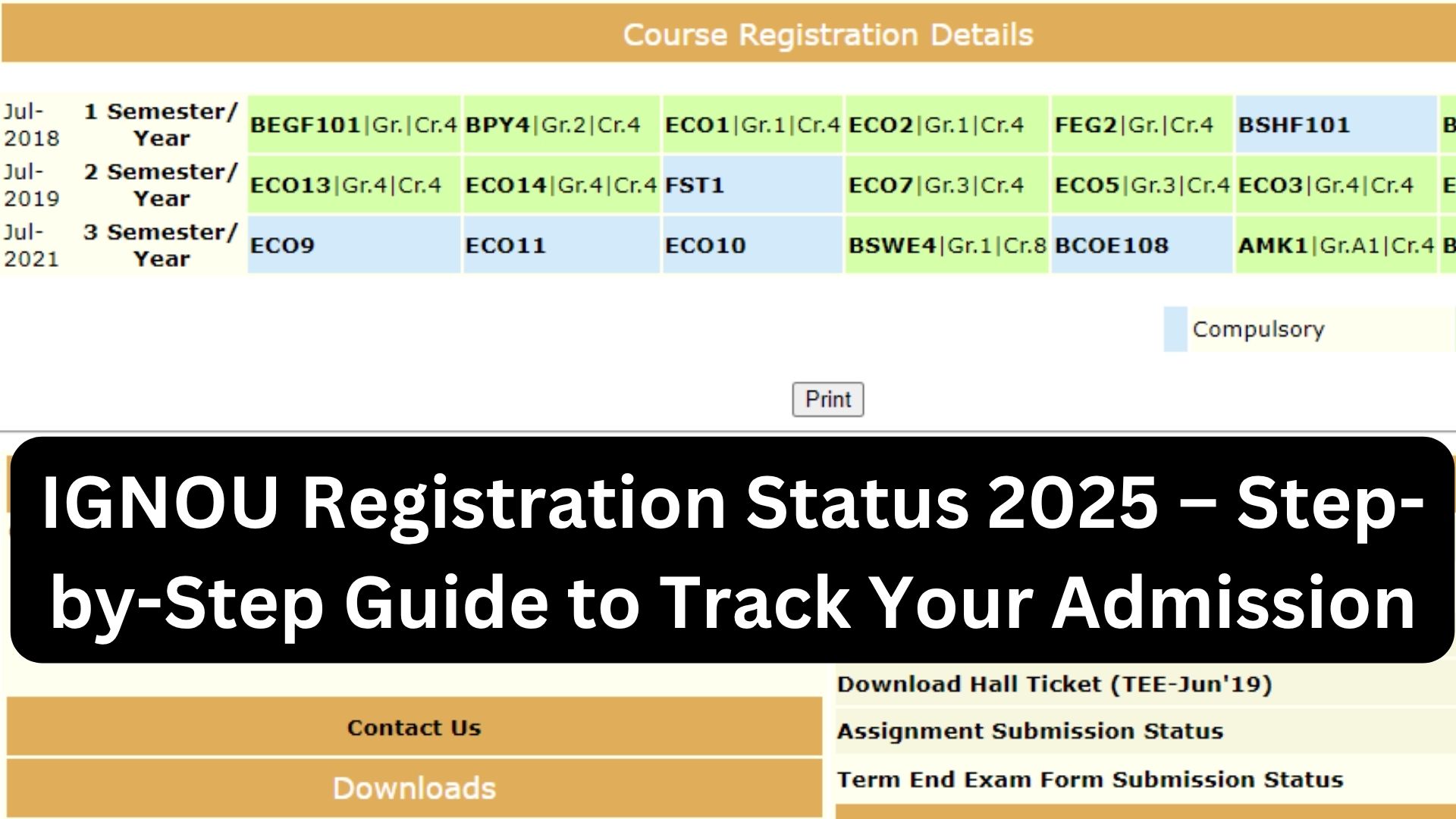 IGNOU Registration Status 2025 – Step-by-Step Guide to Track Your Admission
