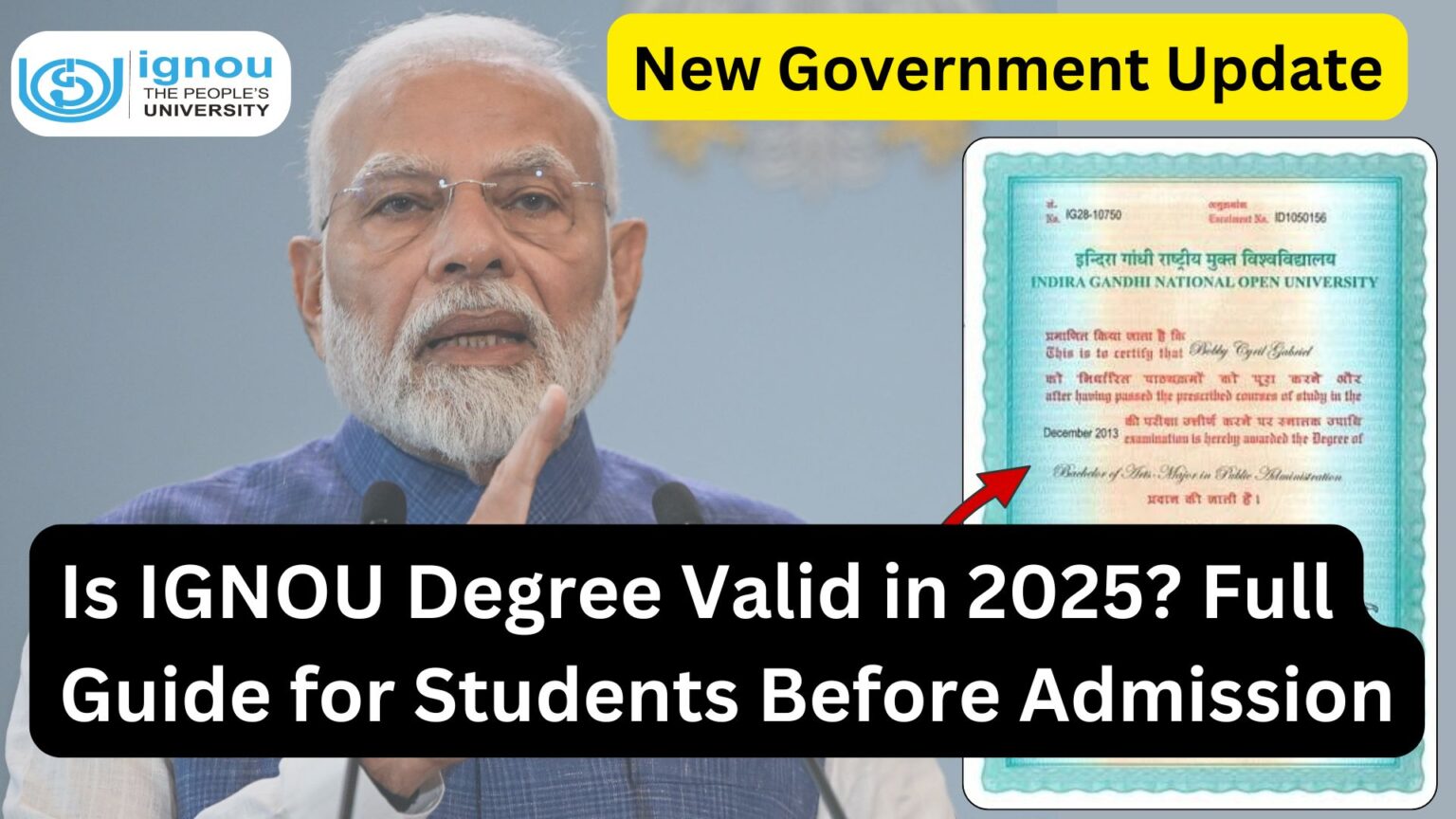IGNOU Degree Certificate 2025 – How to Download and Apply Online