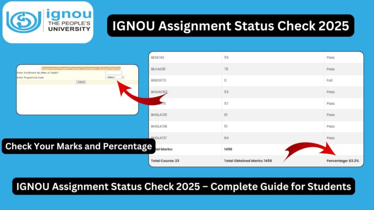 IGNOU Login with Enrollment No. to Student Portal 2025: A Step-by-Step ...