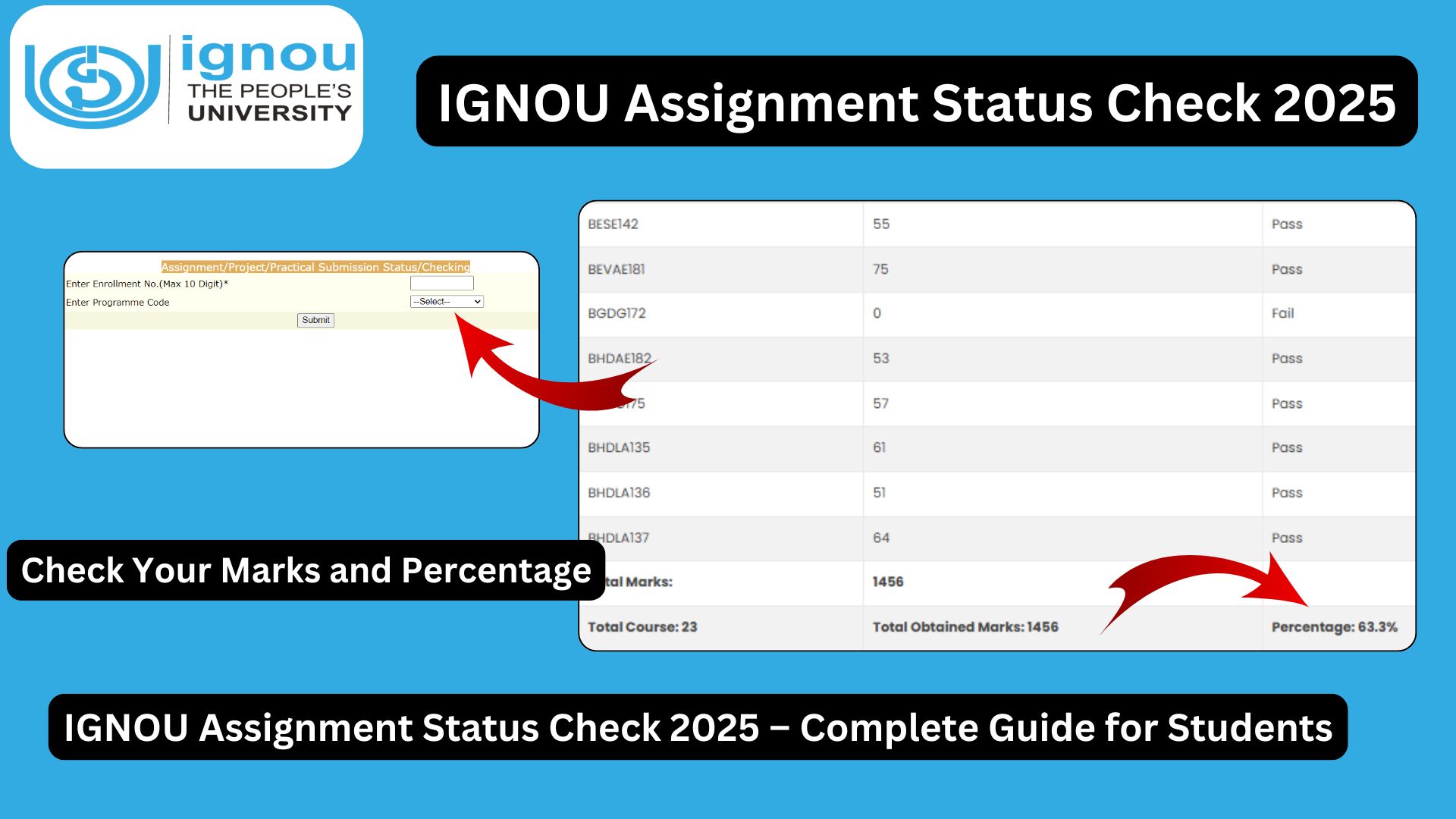 IGNOU Assignment Status Check 2025 – Complete Guide for Students
