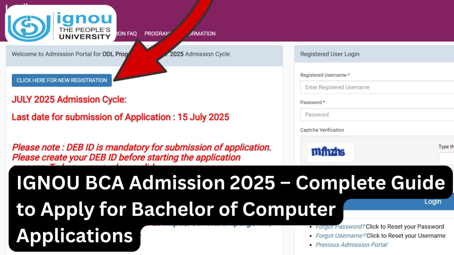 IGNOU BCA Admission 2025 – Complete Guide to Apply for Bachelor of ...