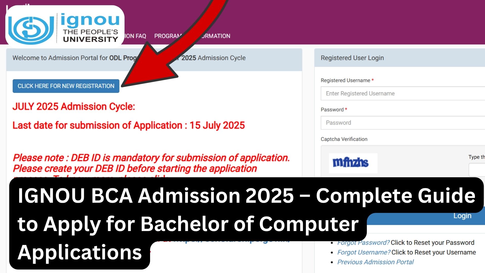 IGNOU BCA Admission 2025 – Complete Guide to Apply for Bachelor of ...