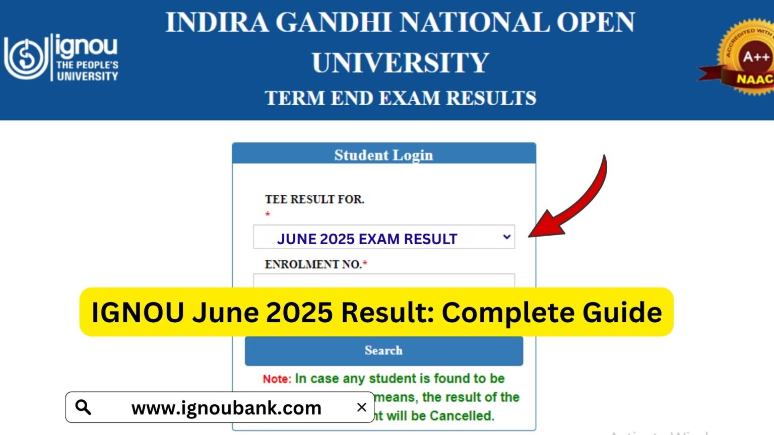 IGNOU June 2025 Result: Complete Guide