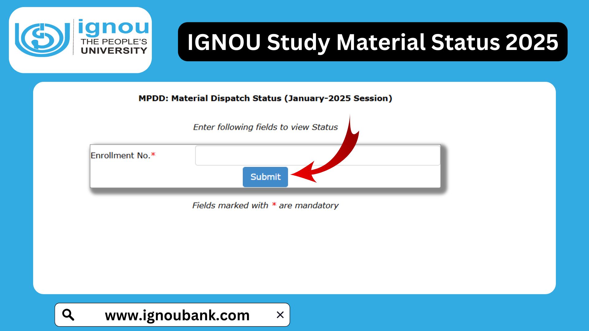 IGNOU Study Material Status 2025 – Complete Guide to Track Books ...