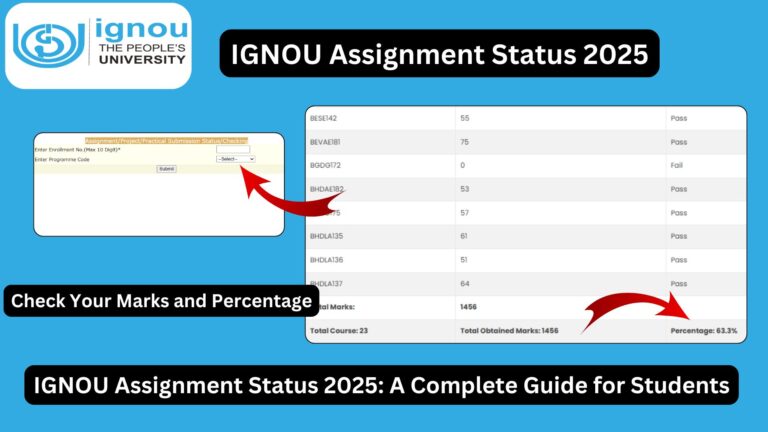 IGNOU Assignment Status 2025: A Complete Guide for Students