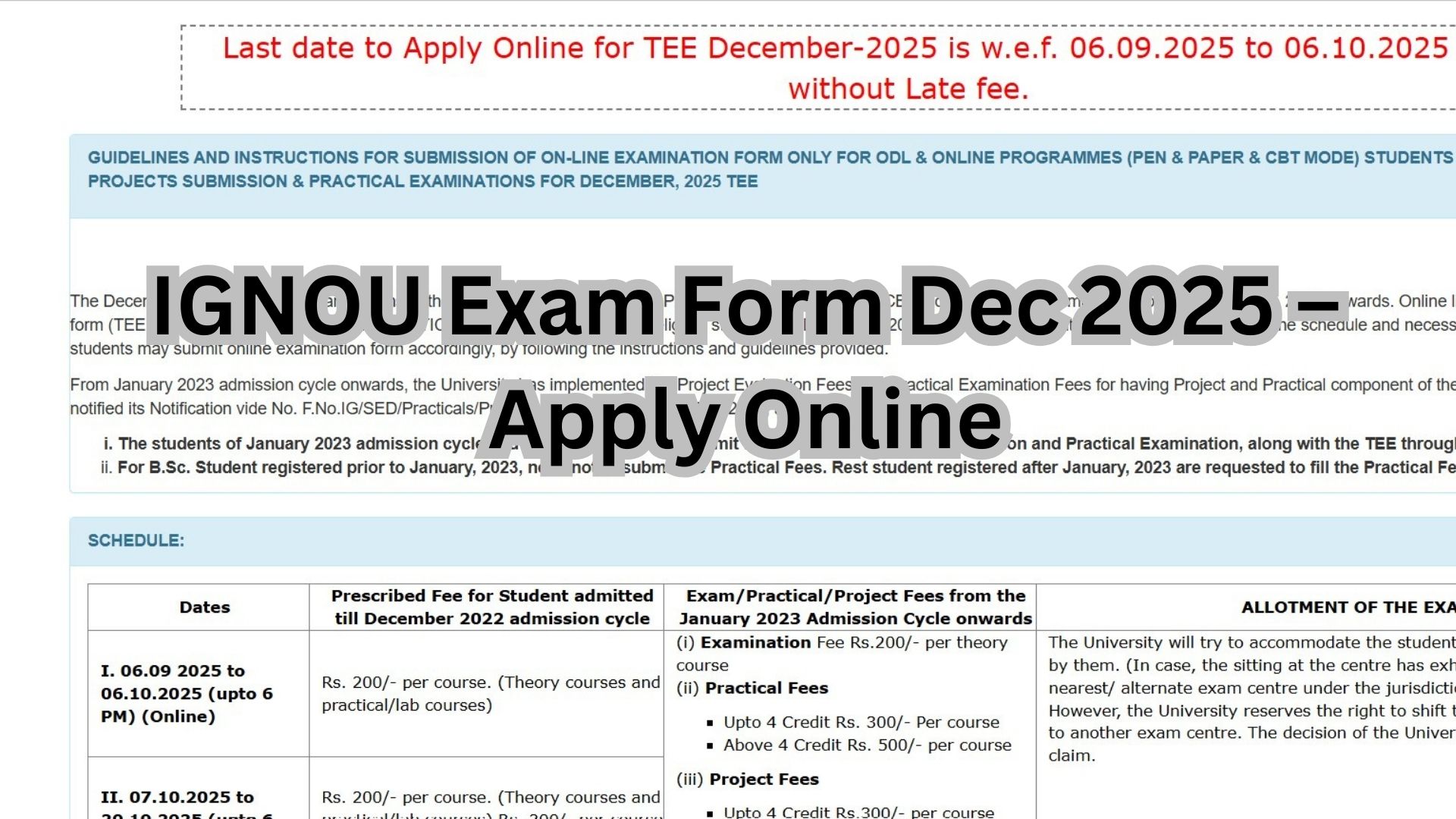 IGNOU Prospectus 2025: Download, Courses, Fees & Admission Process