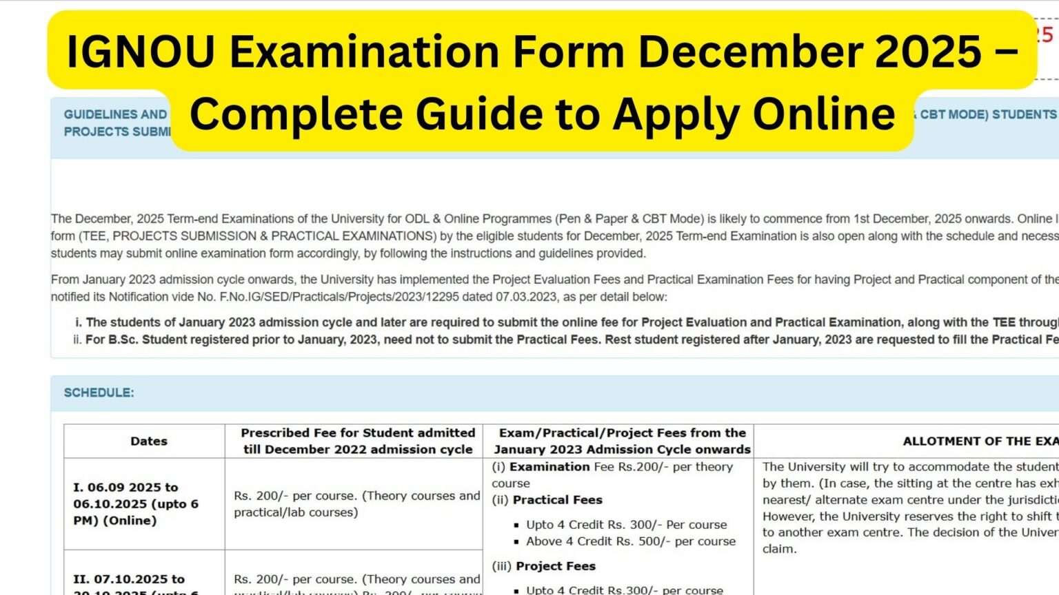 IGNOU Percentage Calculator 2025 – How to Calculate Your IGNOU ...