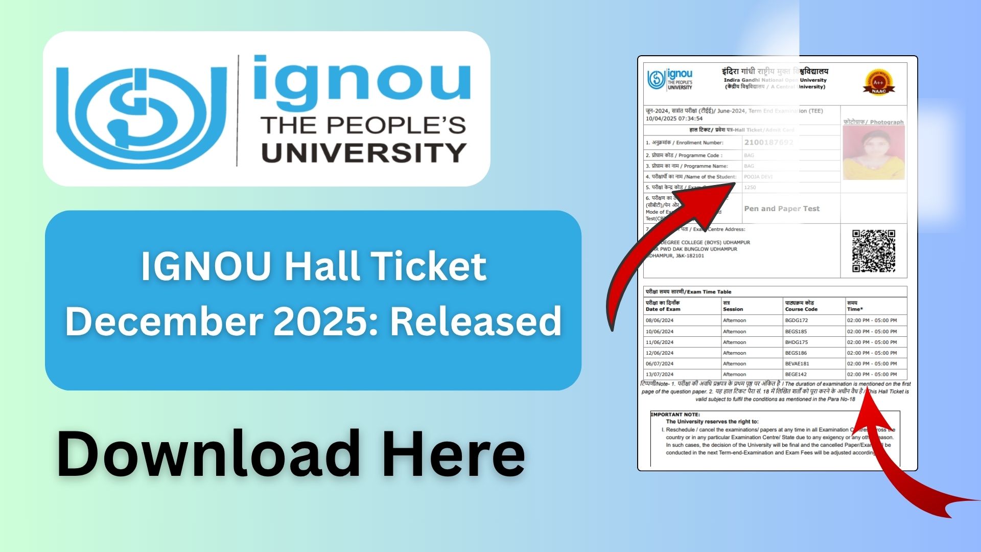 IGNOU Grade Card 2025 – Complete Details, Status, Download, and Updates