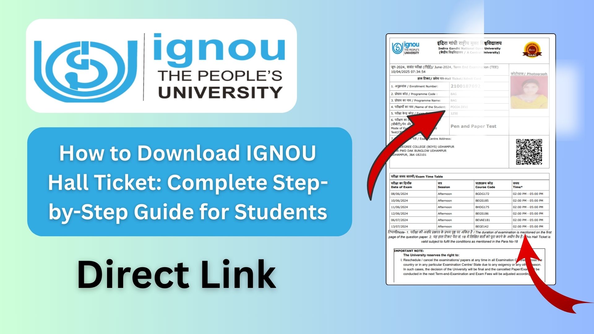 How to Download IGNOU Hall Ticket: Complete Step-by-Step Guide for Students