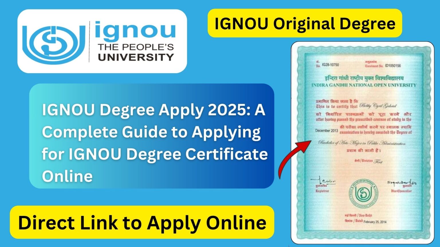 IGNOU Degree Apply 2025: A Complete Guide to Applying for IGNOU Degree ...