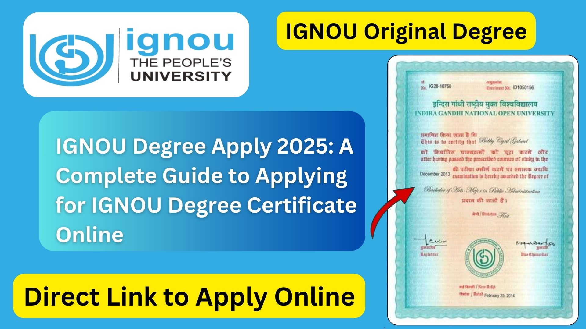 IGNOU Degree Apply 2025: A Complete Guide to Applying for IGNOU Degree ...