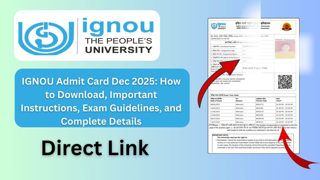 IGNOU Result June 2025: Complete Guide to Check Term-End Exam Results