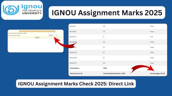 IGNOU Assignment Marks Check 2025: Complete Guide to Status, Updates ...