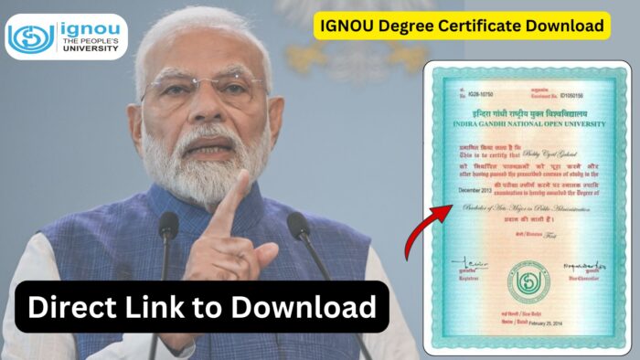 IGNOU Degree Certificate Download: Complete Guide for Students