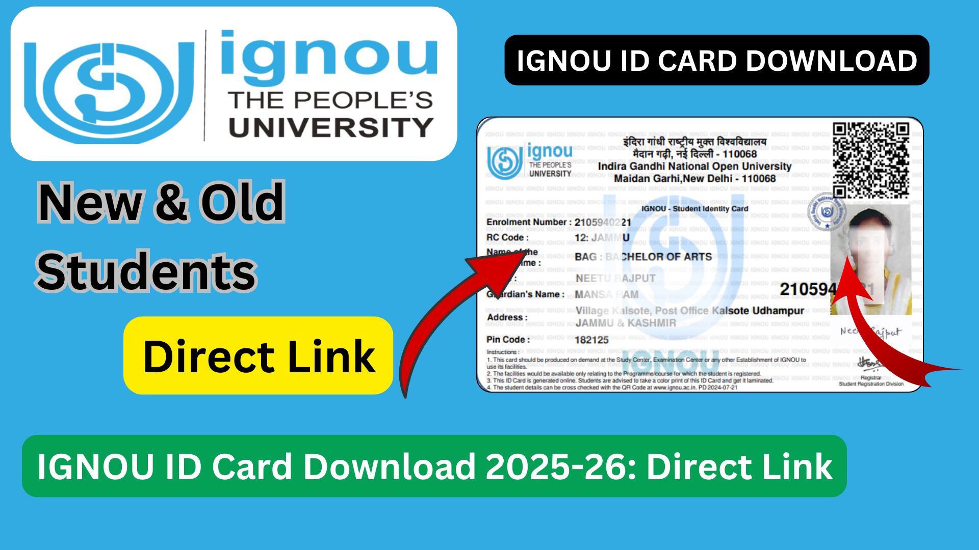 IGNOU ID Card Download: Complete Guide to Download, Use, and Importance ...