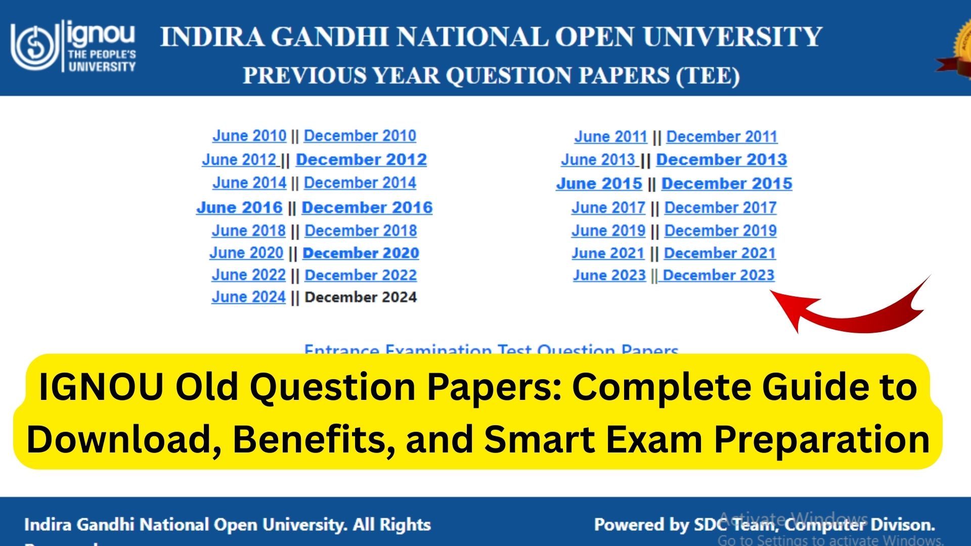 IGNOU Old Question Papers: Complete Guide to Download, Benefits, and ...