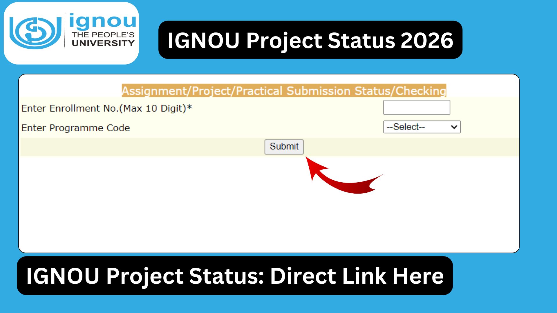 IGNOU Project Status: Complete Guide to Check, Understand, and Track ...
